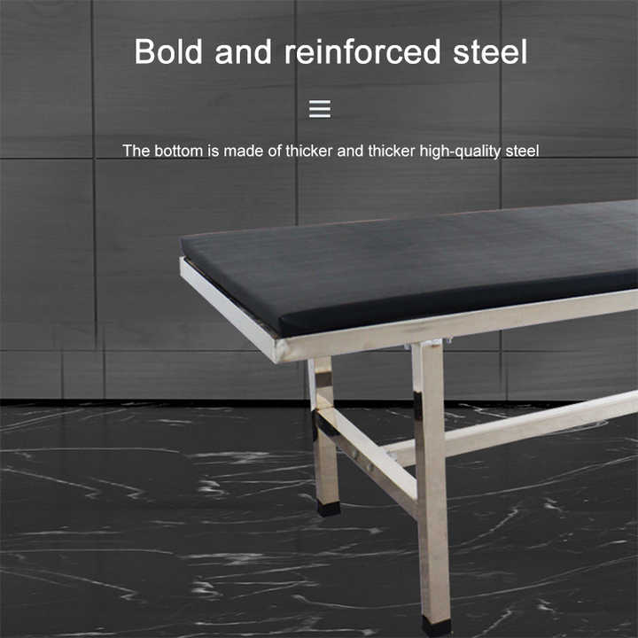 Adjustable Stainless Steel Examination Hospital Bed Clinic Examination ...