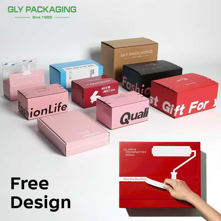 Custom Tear Strip Box Recyclable Corrugated Cardboard Paper Packaging ...