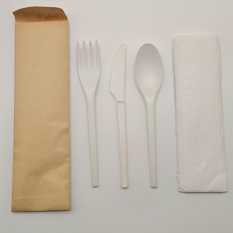 CPLA PLA Compostable Cutlery Custom Eco Spork Spoon Cutlery Custom Eco ...