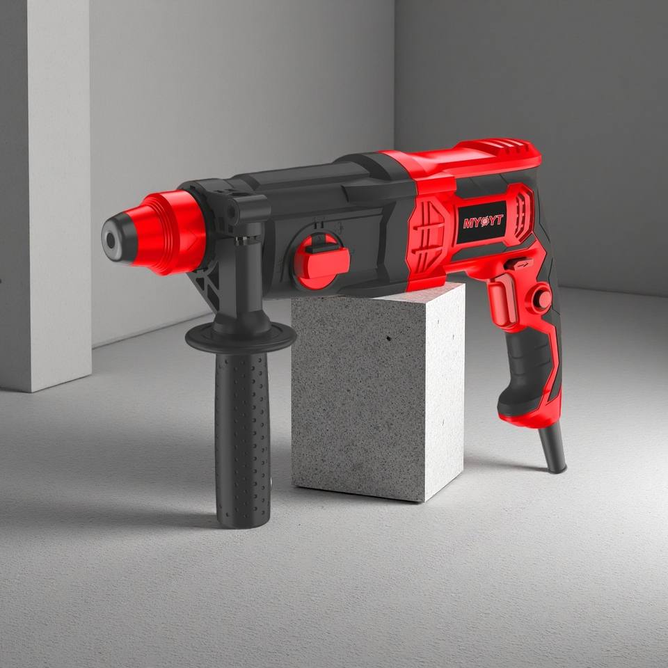 800W High Performance Industrial Rotary Hammer - 2.2J Impact Energy