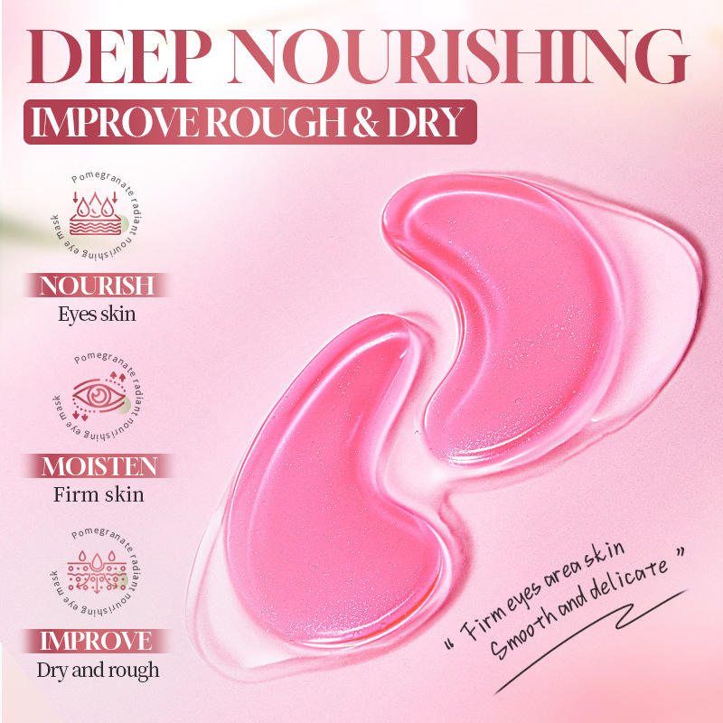 Sadoer Red Pomegranate Collagen Eye Mask SkinCare Gel Anti-Wrinkle ...
