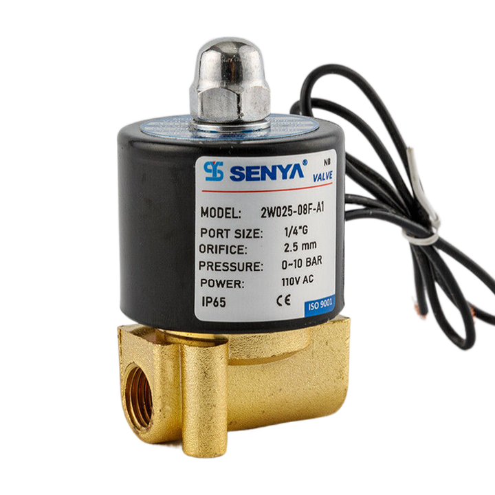 2WH Series 220V Water Solenoid Valve High Pressure Solenoid Valve 2 Way 12V 24V Normally Closed ...