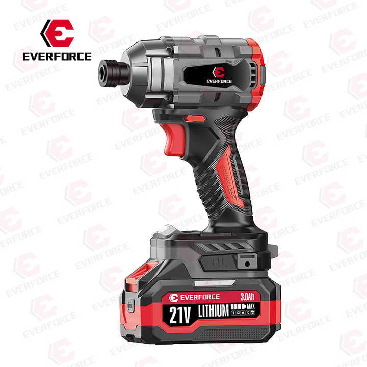 Everforce 250NM Brushless LI-Ion Battery-Powered Electric Wrench Industrial DIY Rotary Hammer ...