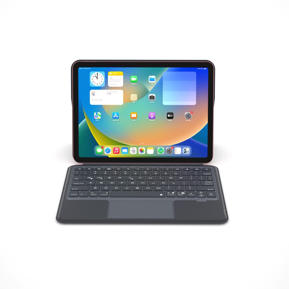 Magic Touchpad Keyboard Case - RGB Backlit Wireless for Ipad