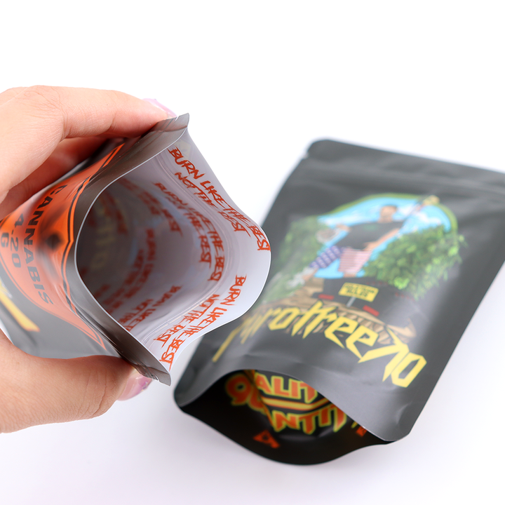 Custom Aluminum Foil Zip Lock Packaging Plastic Stand Up Doypack Pouch 35 Grams Mylar Bags
