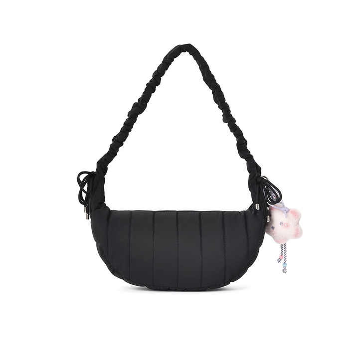 High Quality Women's Crossbody Tote Bag with Nylon Padding Quilted Puffy Puffer Design Custom ...