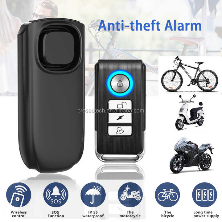 Motor Alarm Wireless Bike Security Anti-theft Electric Bicycle Fatbike ...