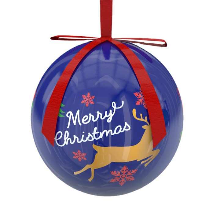 8cm Bubble Christmas Decorations Plastic Memory Ball with Crystal Glue ...