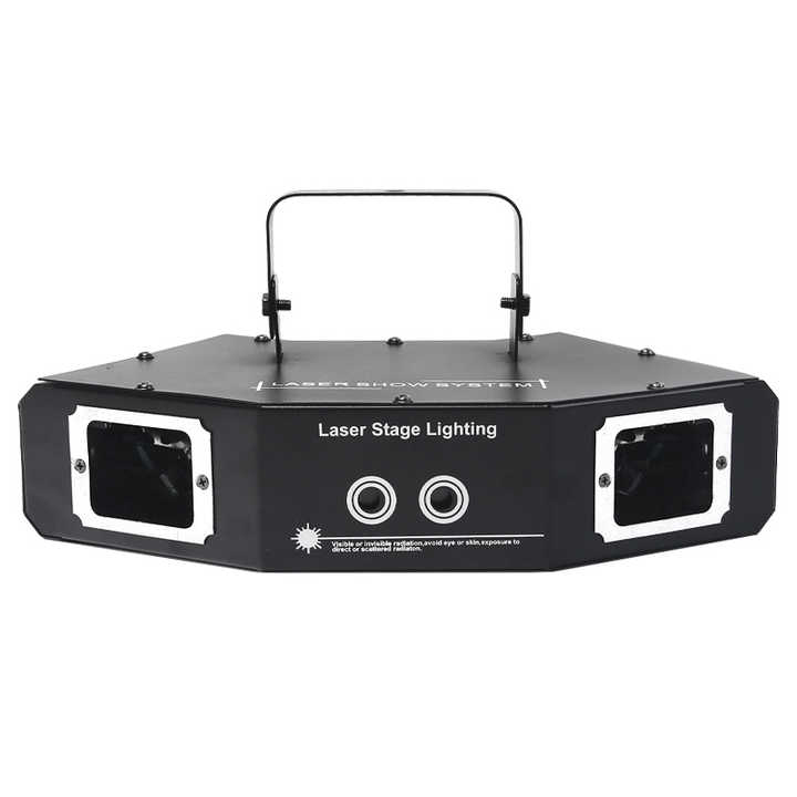 4 Beams Patterns RGB Laser 4 Eyes Full Color LED Stage Laser Light for ...