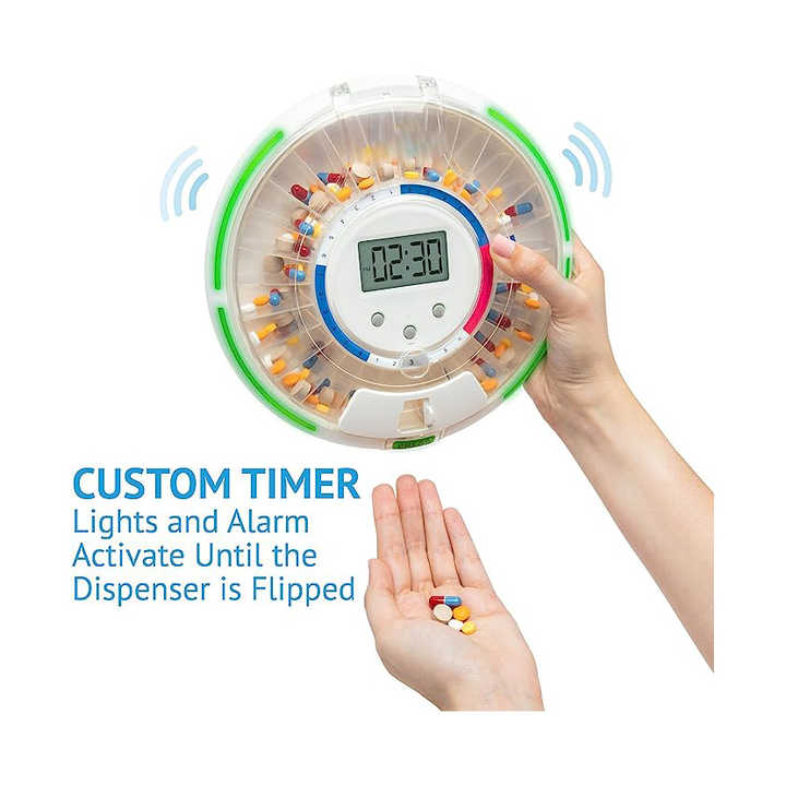 Smart Pill Box Dispenser - Automatic & Waterproof Medicine Holder