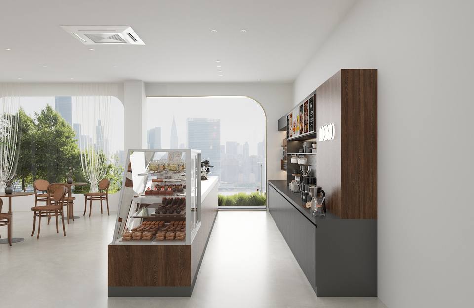Customizable High-End Coffee Shop Counter One-Stop Full Store Design in ...