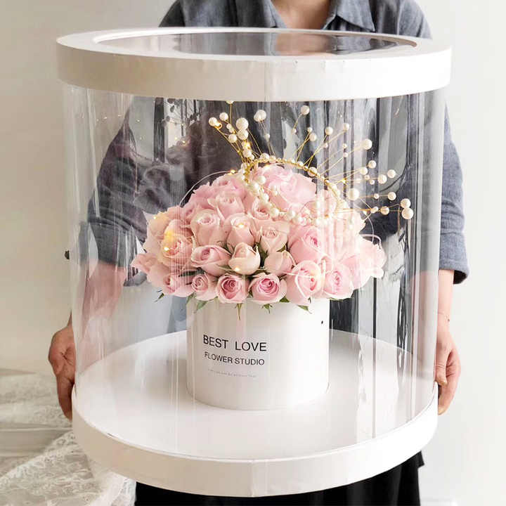 Giant Round Korean Flower Box - Perfect for Gift Arrangements