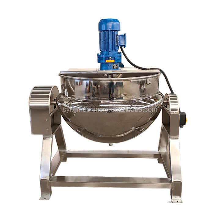 Tilting Boiling Pan 50-500 Liter Jam Sauce Sugar Syrup Mixing Cooking ...