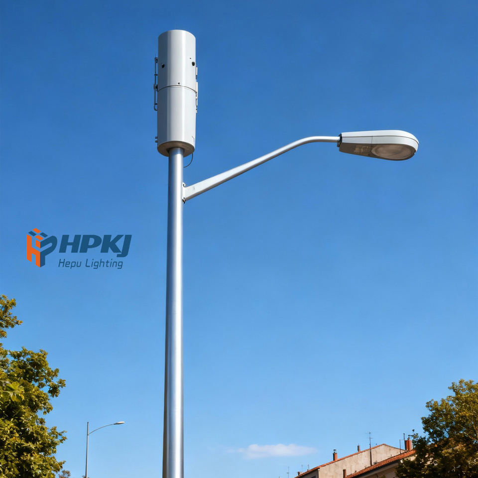 4G/5G Urban Communication Monopole - Hot Dip Galvanized Steel Mast Q235 ...