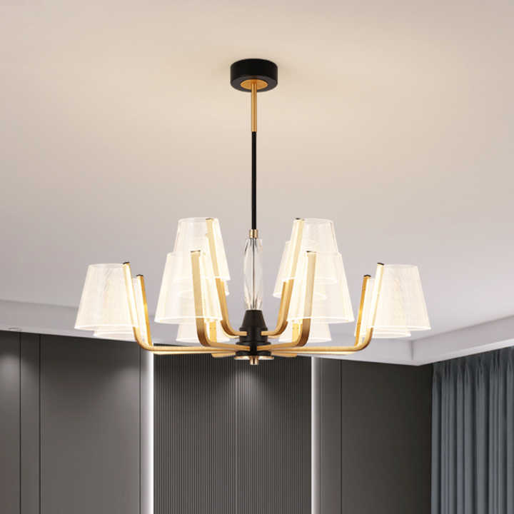 Acrylic Light Guide Plate Design Nordic Decorative Gold Ceiling Lights ...