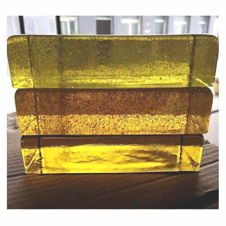 Ice Pattern Glass Brick Wall - Customized Multicolored Bricks