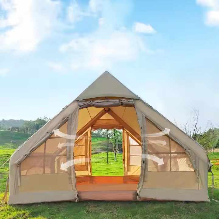 Large 6m Two-Room Waterproof Outdoor Inflatable Camping Tent Oxford ...