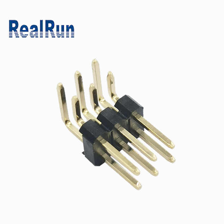 OEM 1mm Pitch 1.27/2.0/2.54 mm Pin Header Connector Straight Right ...