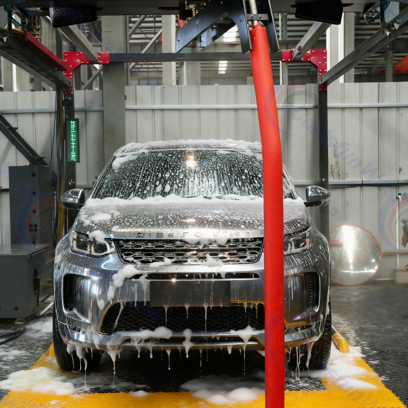 360° Rotary Cleaning Cartsfunwash Intelligent Touchless Car Wash ...