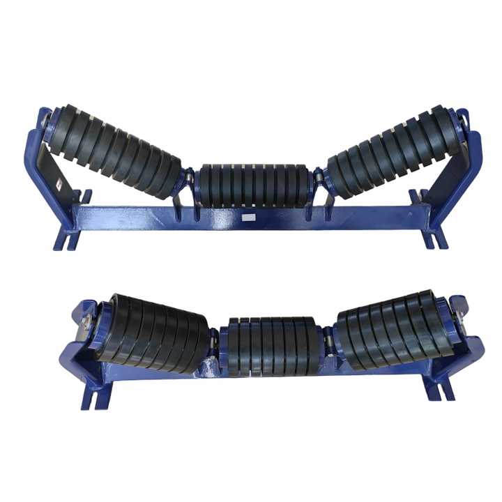 Durable Rubber Coated Conveyor Carry Idler Roller| Alibaba.com