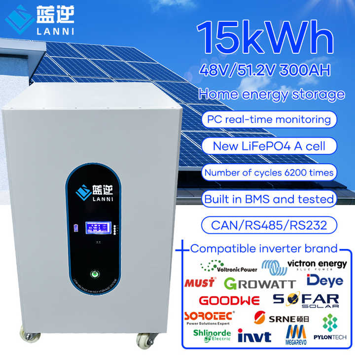 High Voltage Lifepo4 Battery Cell 48V300Ah Stacked Energy Storage Batteries 5KWH 10KWH 15KWH ...