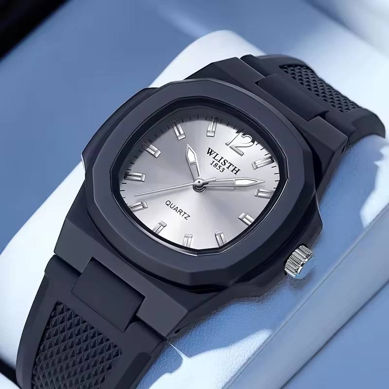 WLISTH 6204 Minimalist Watch for Men Fashion Simple Silicone Strap Men ...