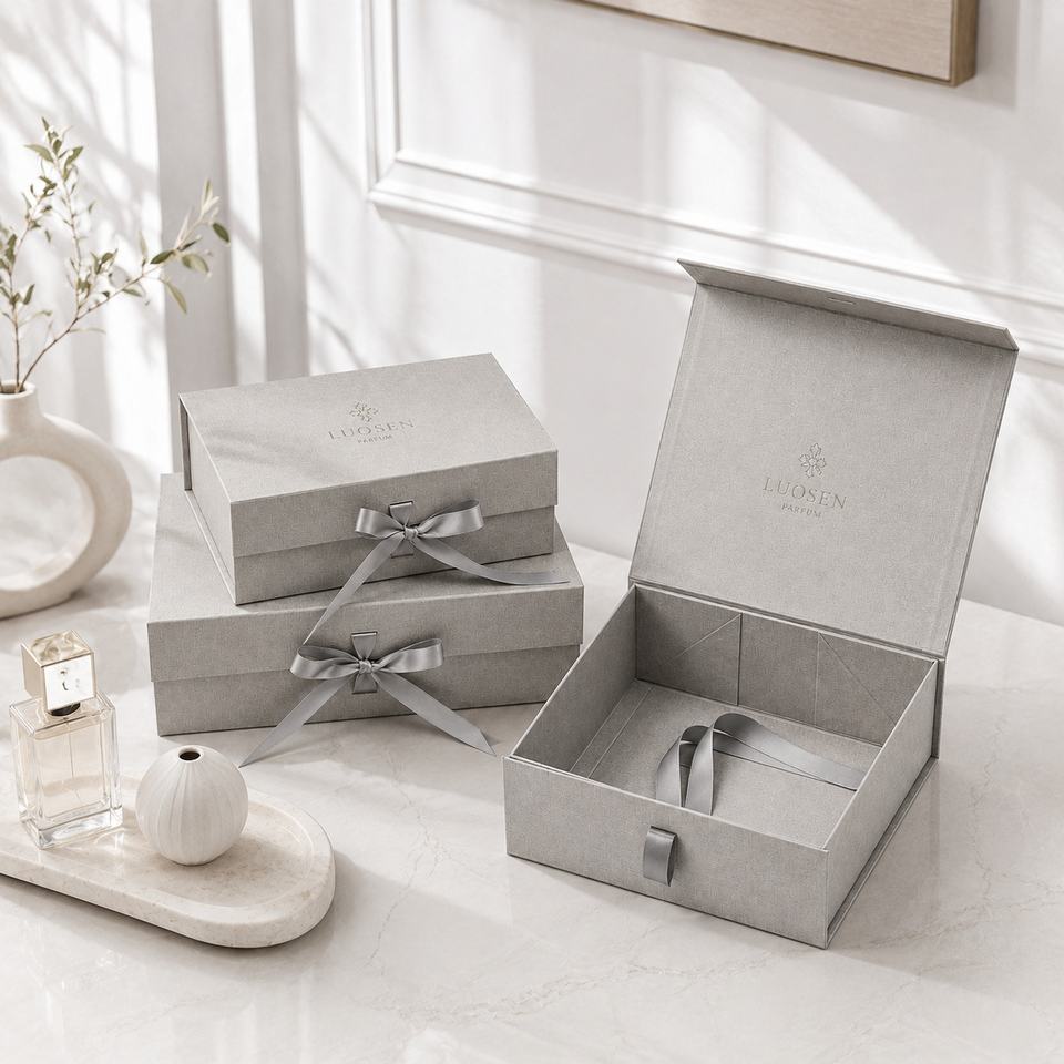 Premium Custom Logo Elegant Gift Boxes Cardboard Paper Packaging ...