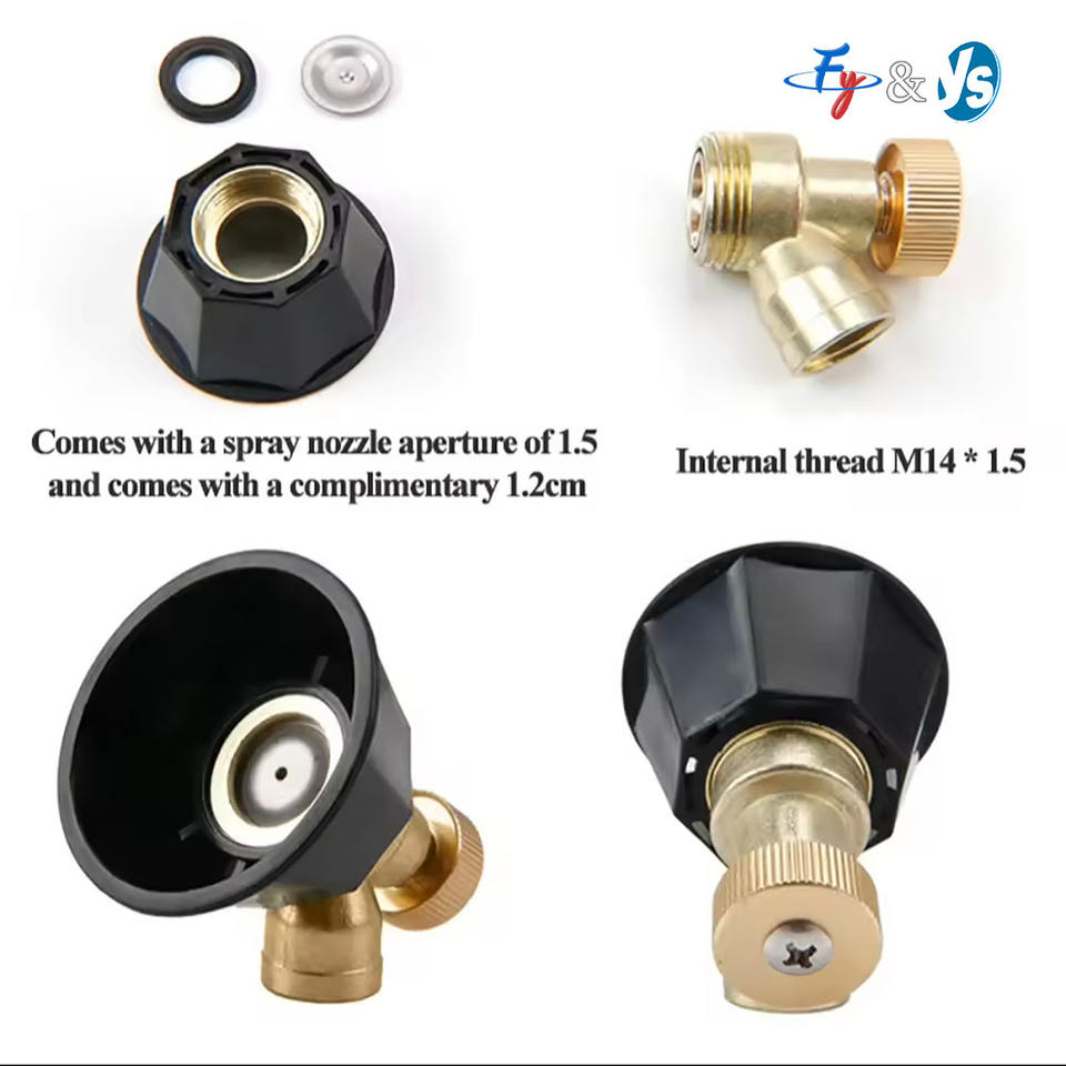 High Pressure Adjustable Air Atomizing Nozzle, Cyclone Universal Nozzle ...