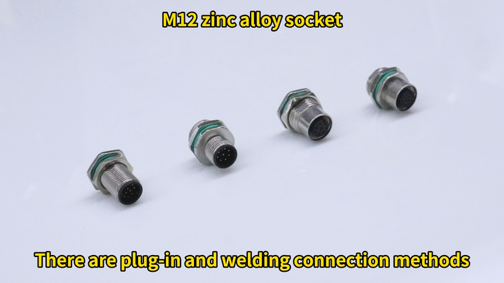 Factory M12 Connector Male Needle Straight Waterproof IP67 IP68 Solder ...