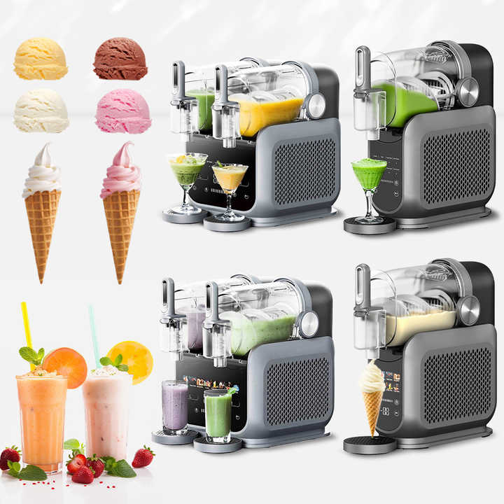 1.8Lx2 Slush Frozen Drink Machine Ice Cream Slushy Making Machine 8 in ...