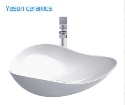 Yeson Cabinet Countertop Bathroom Marble Ceramic Hand Wash Basin