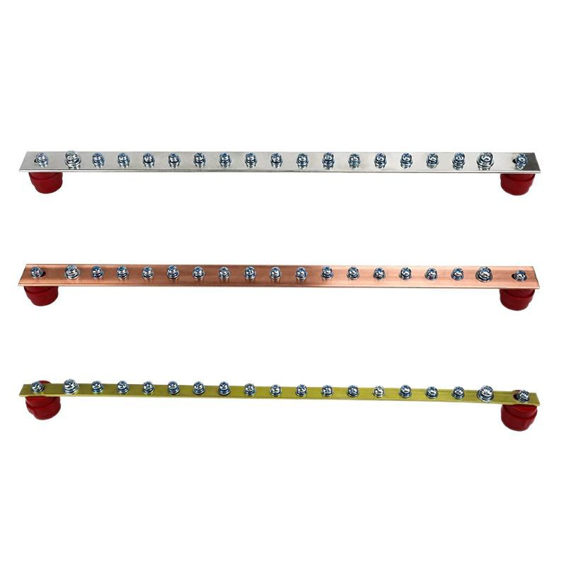 Brass Electrical Grounding Busbar Electrical Busbar Strip Custom Power ...