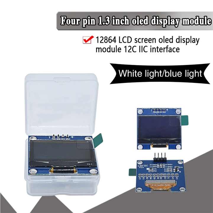 1.3 inch oled IIC Serial White Blue OLED Display Module 128X64 I2C ...
