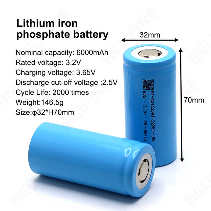 32700 6000mah Lifepo4 Battery - 2000 Cycle Life & 3C Discharge