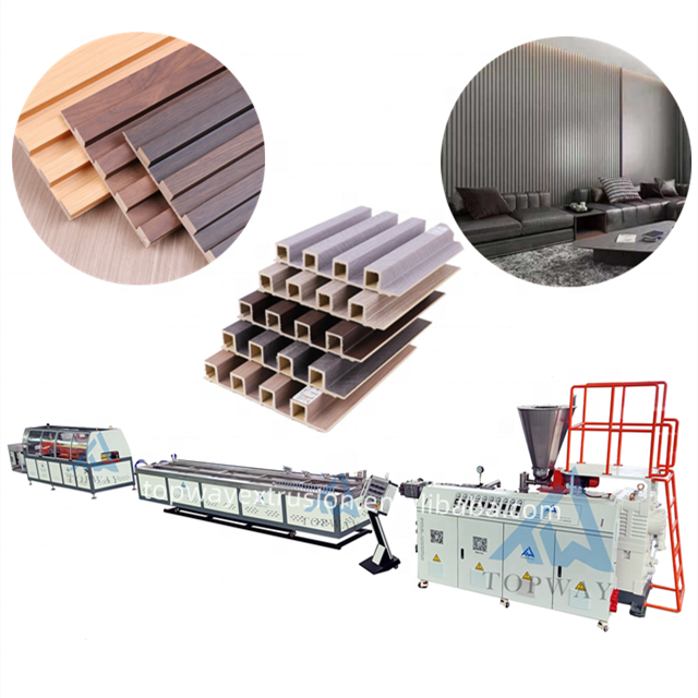 PVC WPC fluted wall panel Production line louver panel Making machine ...