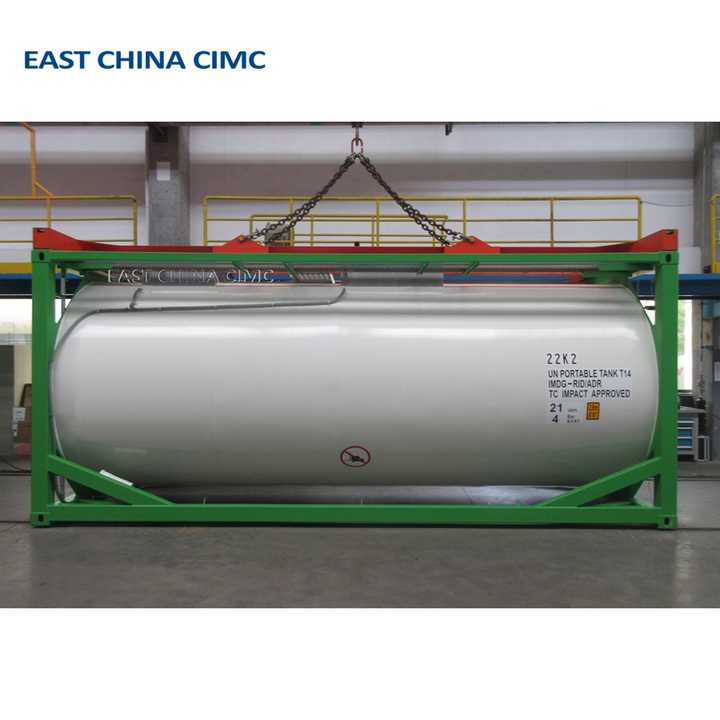 20ft 40ft ISO Industrial Oil Tanker Container Stainless Steel With LR ...