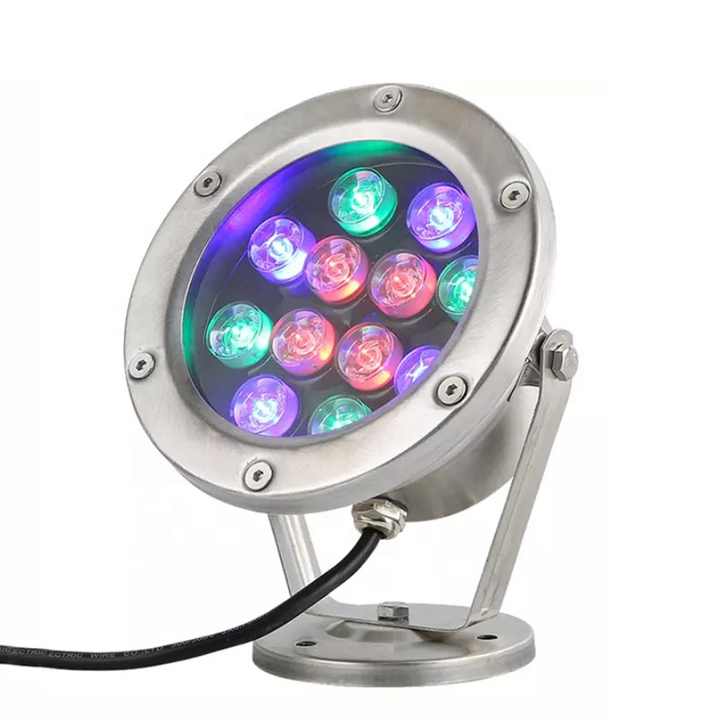 SS304 Underwater LED Lights - RGB, 24V, IP68, 80000hrs