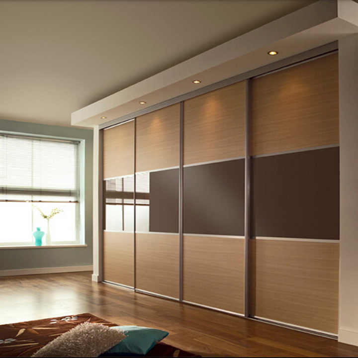 Armario con cuatro paneles deslizantes de Pvc para dormitorio, puerta ...