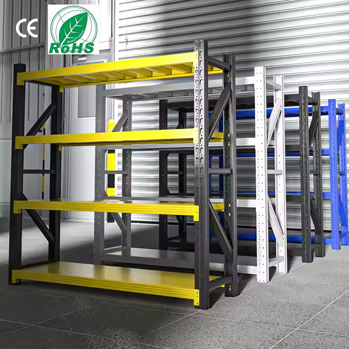 4-Layer 200kg Heavy Duty Boltless Metal Shelf Racks Corrosion Protected ...