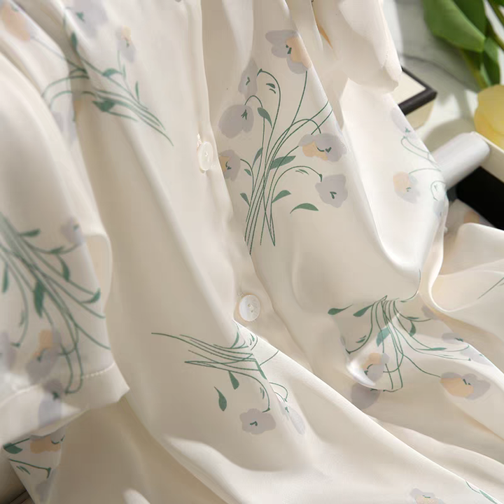 Custom Regular Embroidered Dye Sublimation Pyjamas Set 2 Piece Women's ...