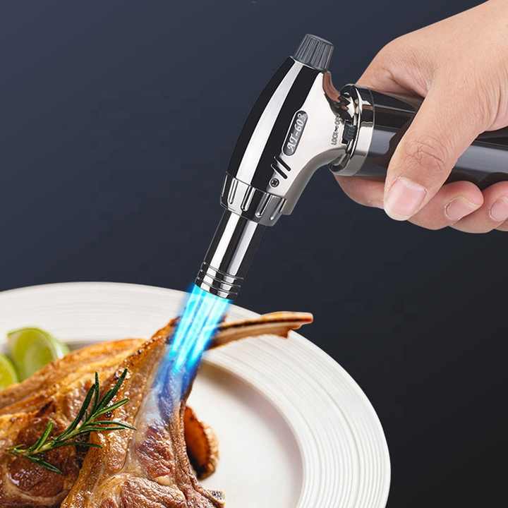 STOCK Windproof Metal Jet Butane Torch Lighters - Customizable