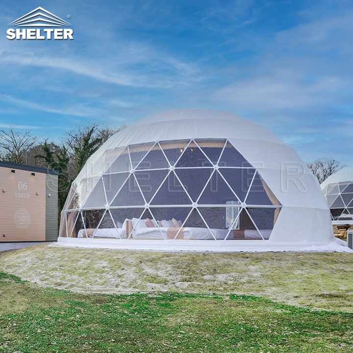 10m Luxury Glamping Tents Prefabricated Glamping Igloo Dome House ...