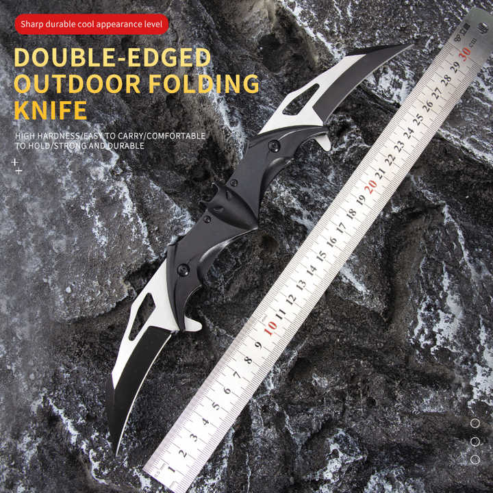 Outdoor Folding Knife - Durable Stainless Steel Bat Knife