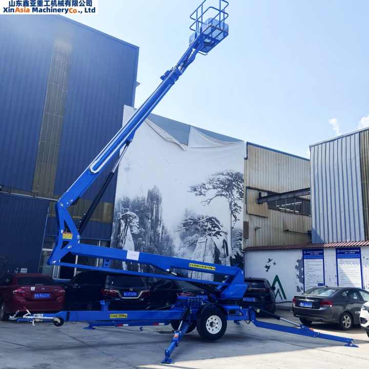 Trailer-Mounted Articulated Spider Truck with Automatic Leveling Device ...