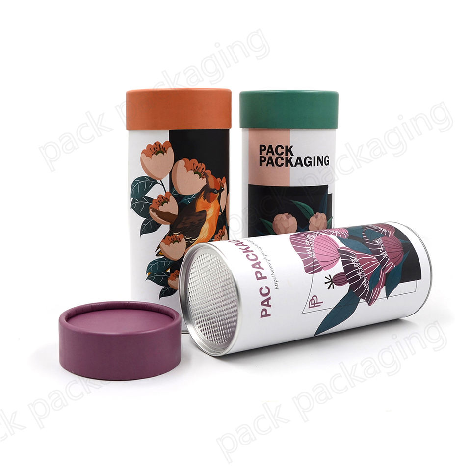 Food Grade Organic Paper Canister Airt Empty Container for Protein ...