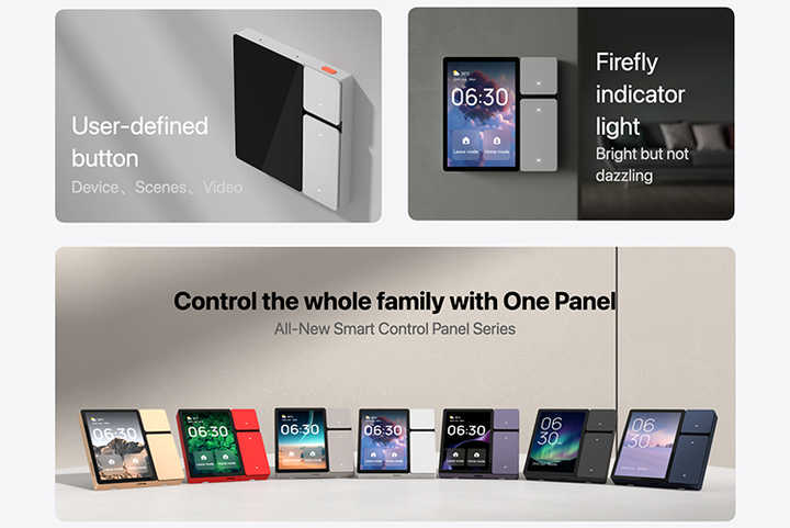 2024 Golden Security Tuya 3.5 Inch Touch Screen with 3 Gang Switches