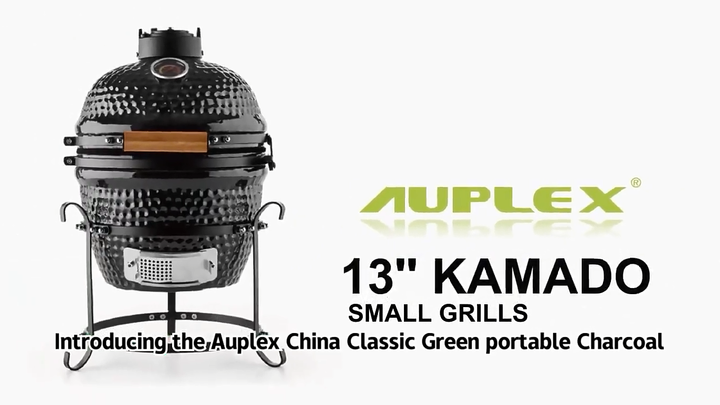 Auplex Portable Table Mini Kamado Barbecue Smoker Charcoal Outdoor ...