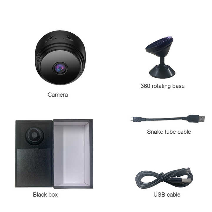 1080p Mini Wireless IP Camera with 2 Way Audio & Night Vision