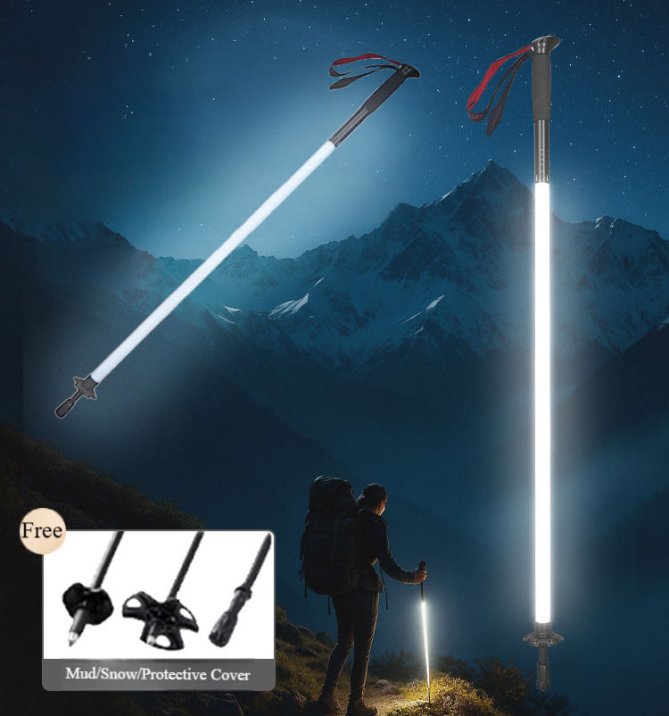 Lighting Hiking Stick Aluminum Climbing Stick Professional Mountain ...