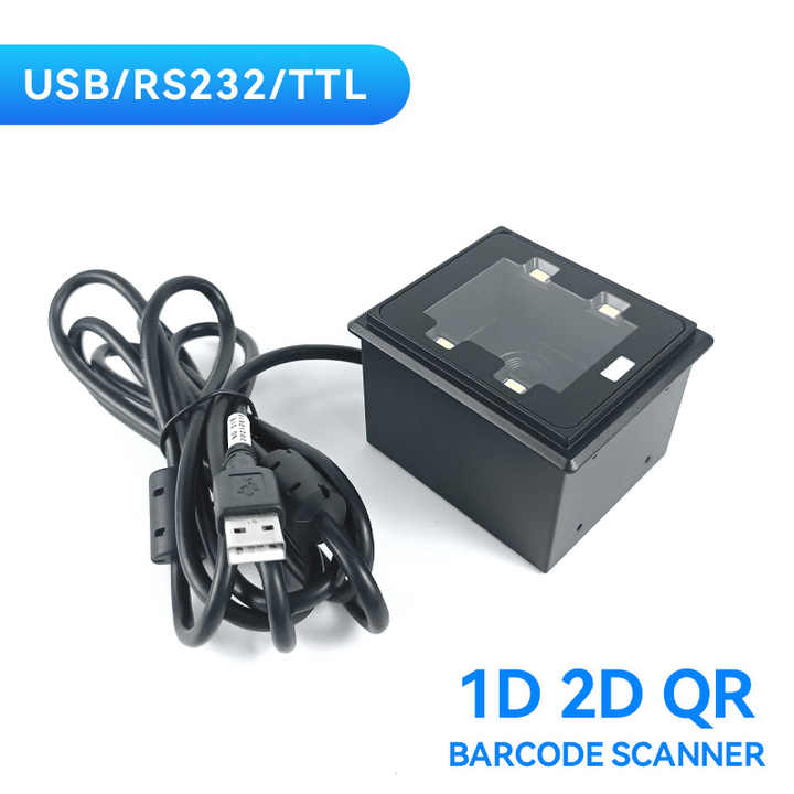XT2003C Tabletop Automatic Barcode Scanner Desktop QR Code QR Reader ...